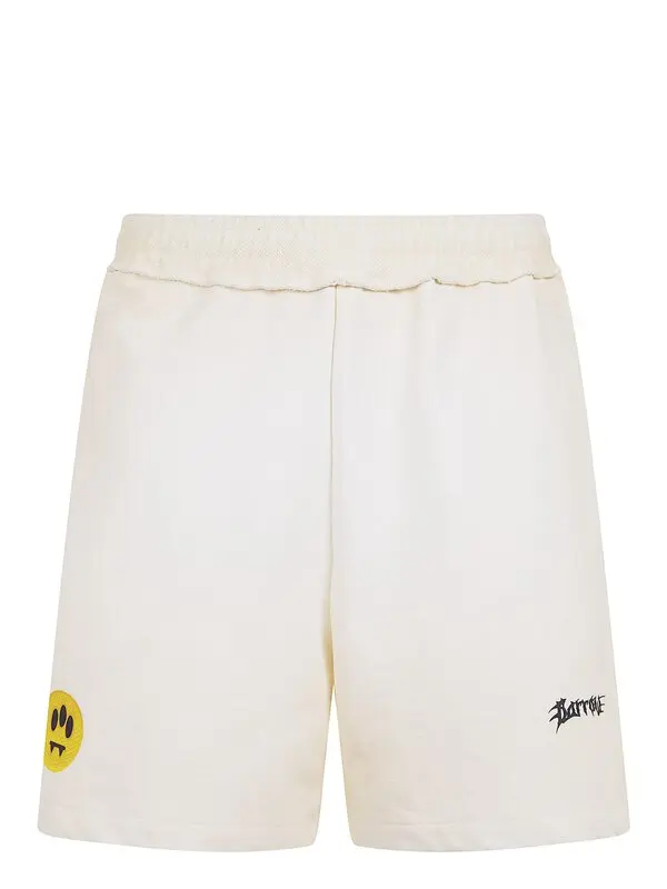 BARROW Relaxed-fit Cotton Shorts - White