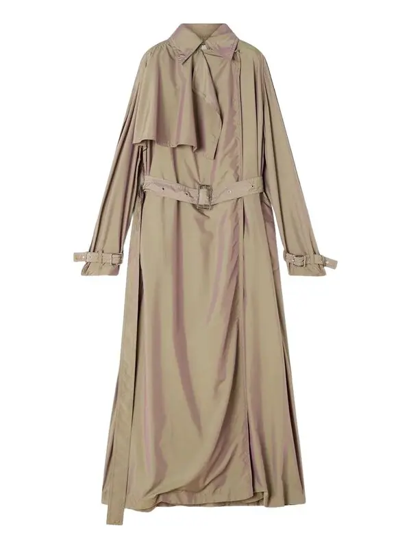 LANVIN Fluid Trench Coat - Brown