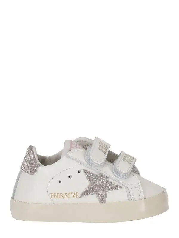 GOLDEN GOOSE Baby School Sneakers - White/platinum