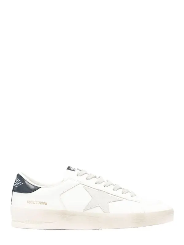GOLDEN GOOSE Stardan Leather Sneakers - White