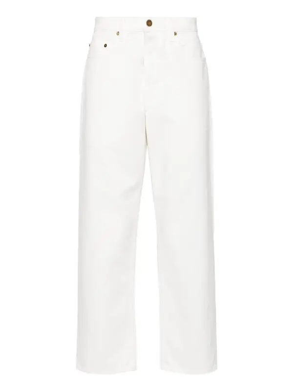 GOLDEN GOOSE Cotton Bull Denim Skate Pant - Offwhite