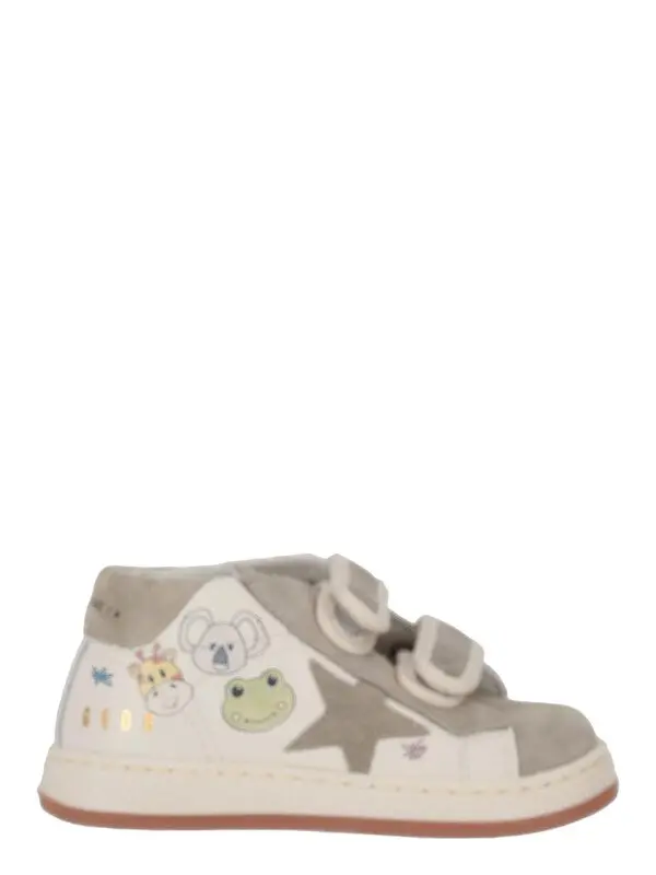 GOLDEN GOOSE June Nappa Suede Star - White/ice/multicolor