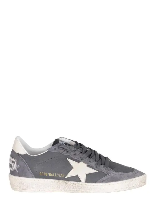 GOLDEN GOOSE Ball Star Sneakers - Antracite/green