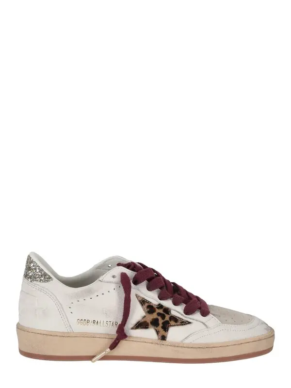 GOLDEN GOOSE Ball Star Sneakers - White/grey/horsy/platinum