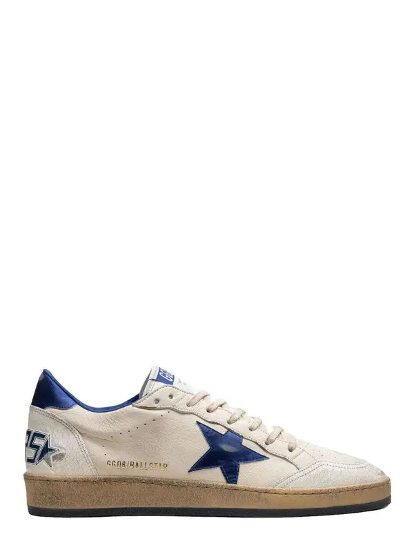 GOLDEN GOOSE Ball Star Leather Sneakers - Blue