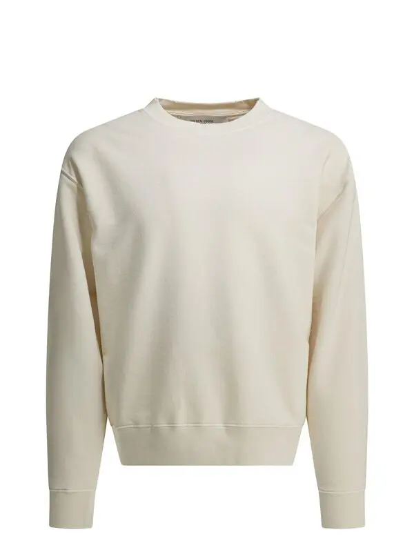 GOLDEN GOOSE Reverse Logo Crewneck Sweatshirt - White