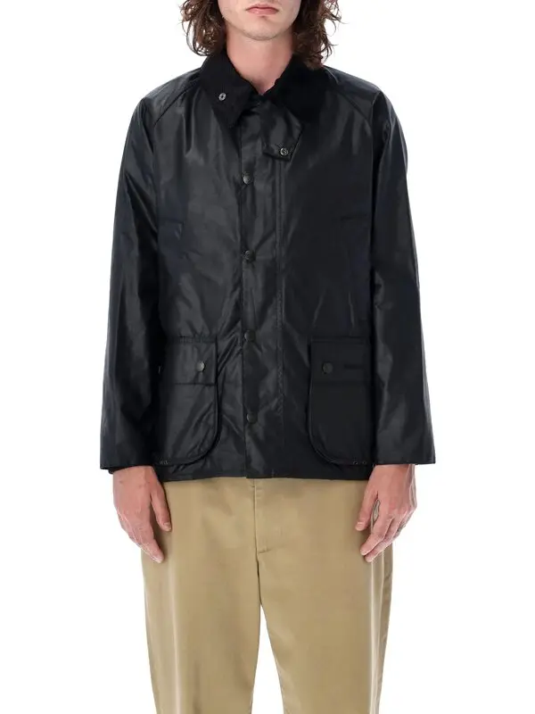 Barbour Waxed Cotton Jacket - Black