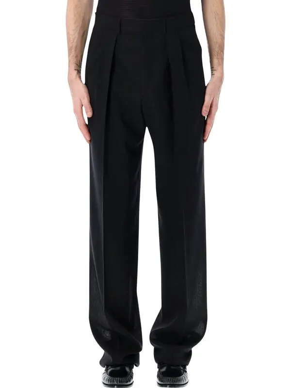 TOM FORD Double Pleat Trousers - Black