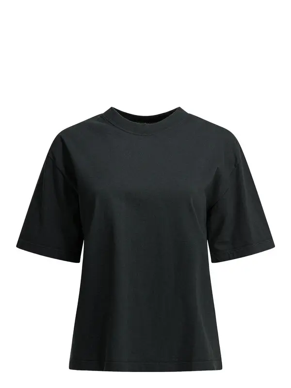 GOLDEN GOOSE Crewneck T-shirt With Logo - Black