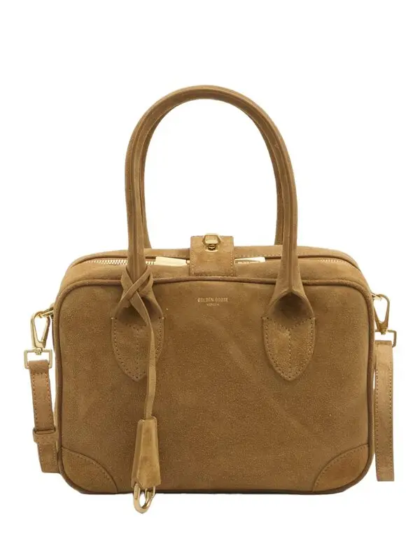 GOLDEN GOOSE Vita Suede Handbag - Camel