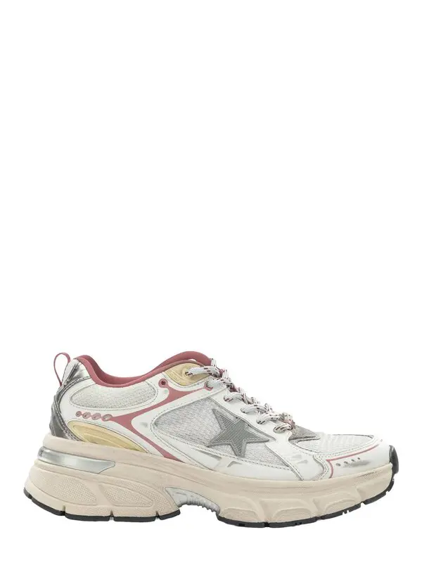 GOLDEN GOOSE Low Top Sneakers - Silver