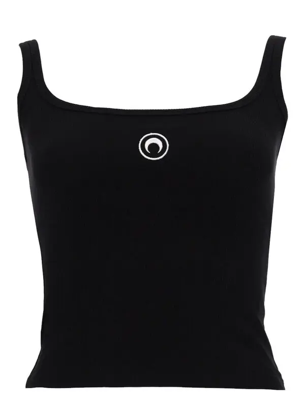 MARINE SERRE Tops With Logo - Black