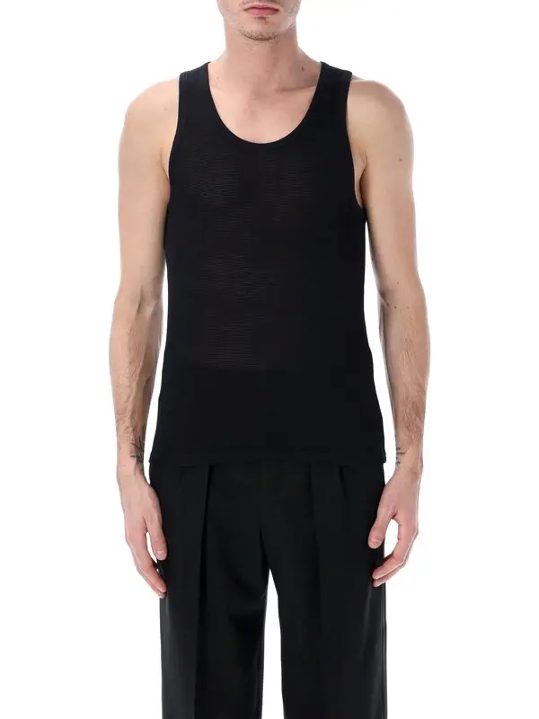 TOM FORD Cotton Mesh Tank - Black