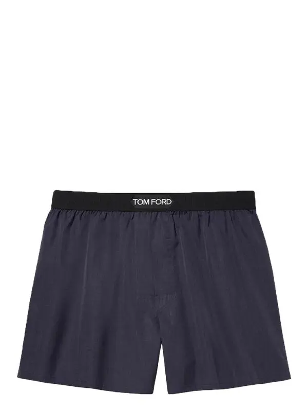 TOM FORD Cotton Regular Fit Shorts - Grey