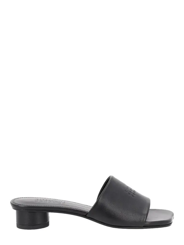 MAISON MARGIELA Logo Sandal - Black