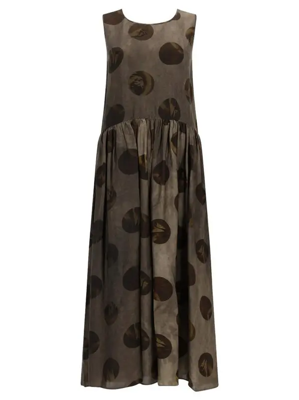 UMA WANG Adral' Midi Dress - Brown