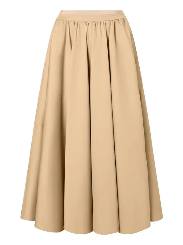 PATOU Cotton Maxi Skirt - Beige