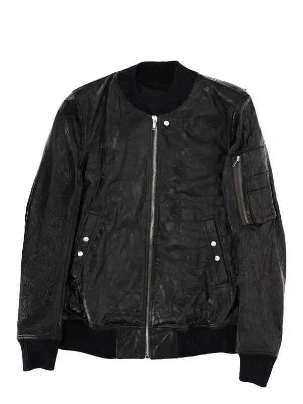Rick Owens Classic Flight Bomber Jacket - Black