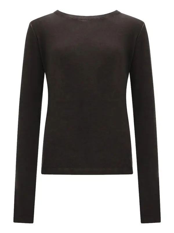 UMA WANG Long Sleeved Top - Brown