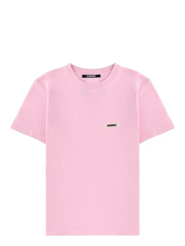 Jacquemus Grosgrain Short Sleeve T-shirt - Pink