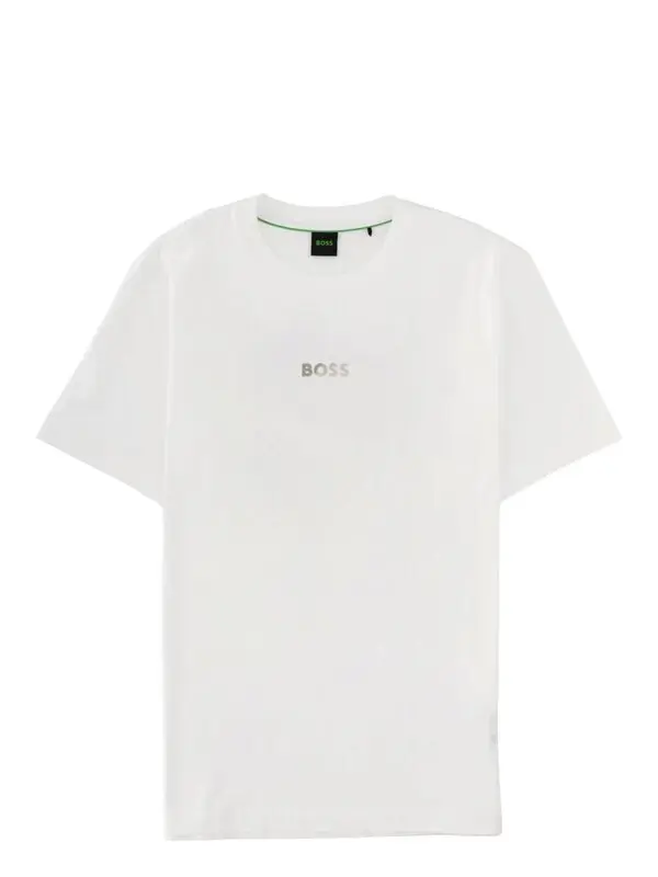 BOSS T Shirt With Logo - White