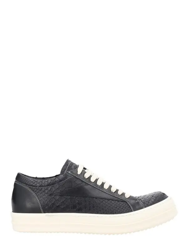 Rick Owens Vintage Leather Sneakers - Black