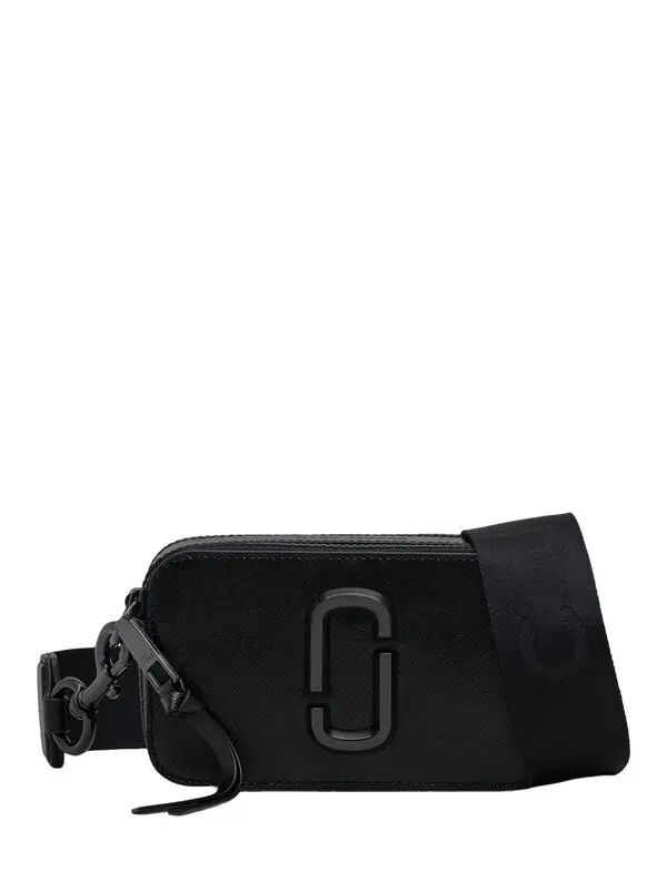 Marc Jacobs Snapshot Leather Crossbody Bag - Black