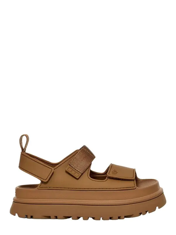 UGG Goldenglow Flatform Sandals - Bison Brown