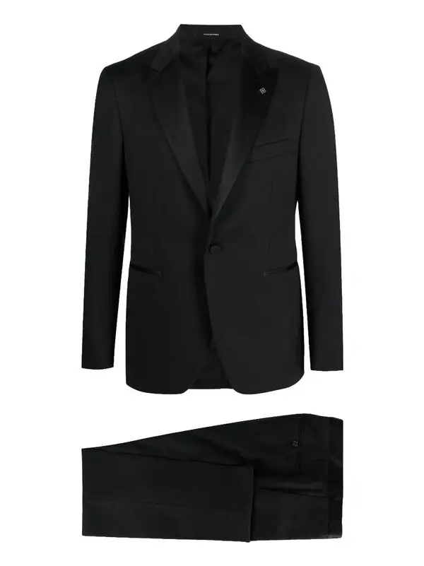 Tagliatore Two Piece Wool Dress - Black