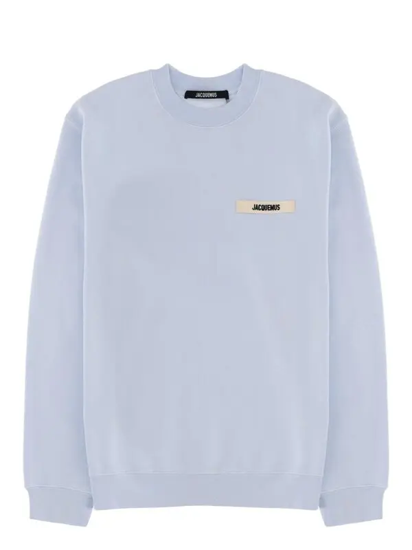 Jacquemus Grosgrain Logo Sweatshirt - Azure