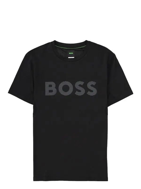 BOSS T Shirt With Logo - Black