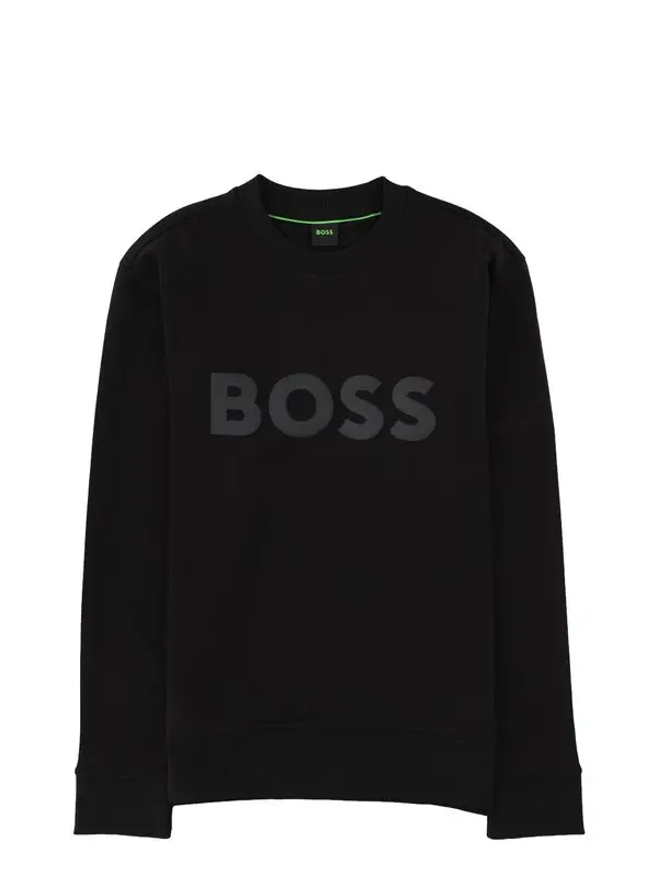 BOSS Crewneck Sweatshirt With Logo - Black