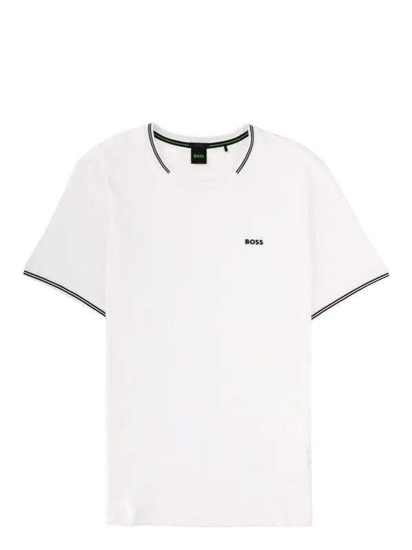 BOSS T Shirt With Logo - White