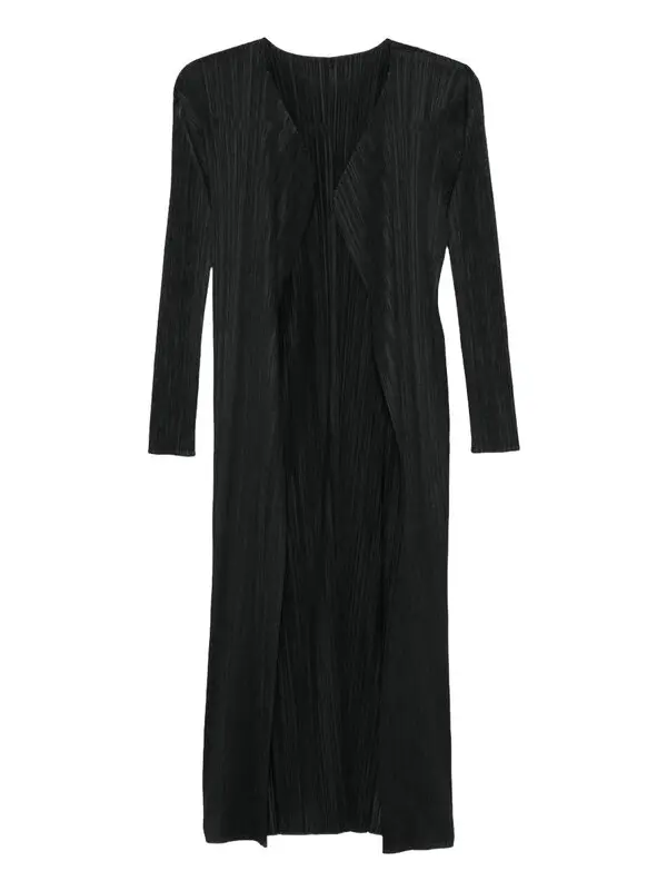 Issey Miyake Long Cardigan - Black