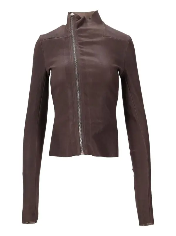 Rick Owens Gary Leather Jacket - Brown
