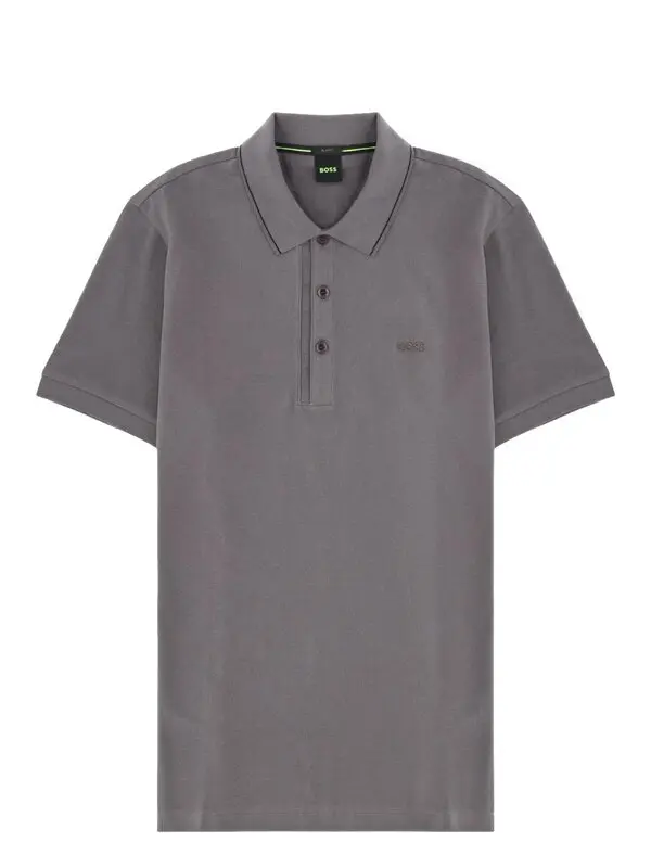 BOSS Polo With Logo - Grey