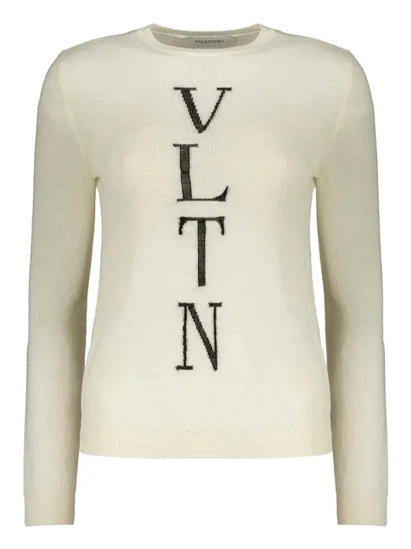 Valentino Garavani Garavani Logo Sweater - Beige