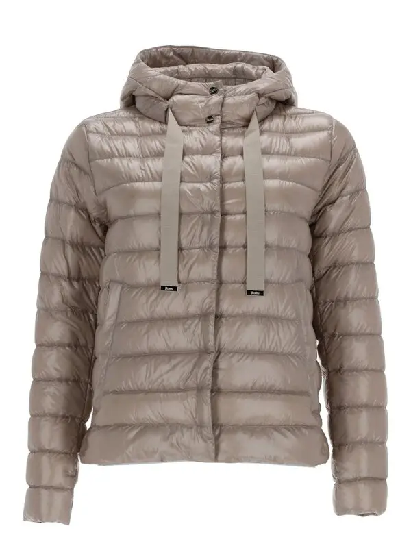 Herno Down Jacket With Hood - Dove