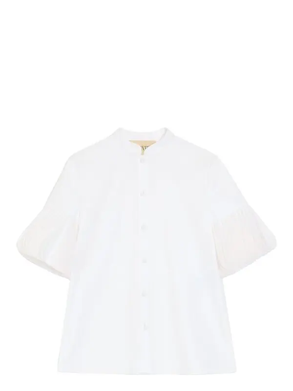 Valentino Garavani Embroidered Cotton Shirt - White