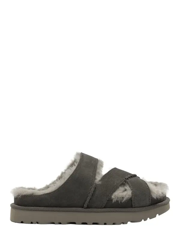 UGG Greenport Cross Strap Slides - Brown
