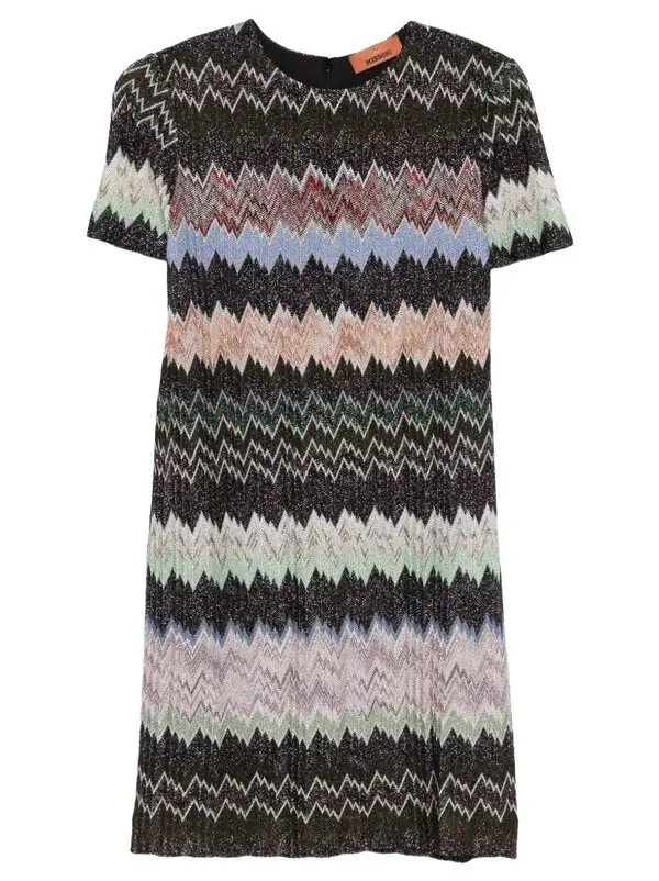 Missoni Zig Zag Mini Dress - Black