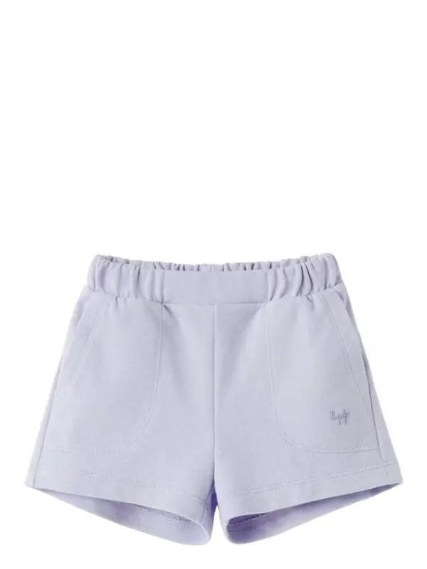IL GUFO Short With Logo - Lilac