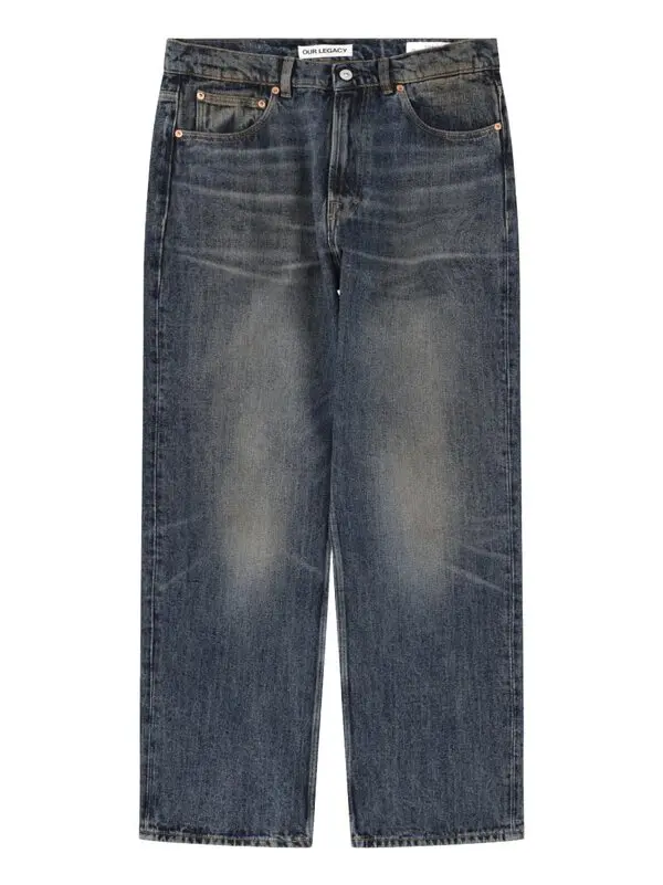 Our Legacy Third Cut Wide Leg Jeans - Blue