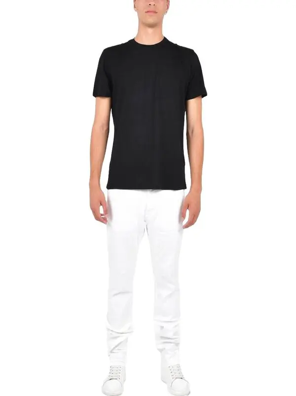 LOW BRAND Wool T Shirt - Black