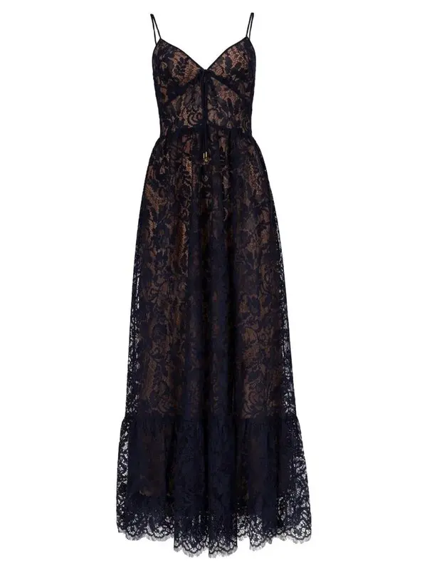 Michael Kors Long Lace Dress - Blue