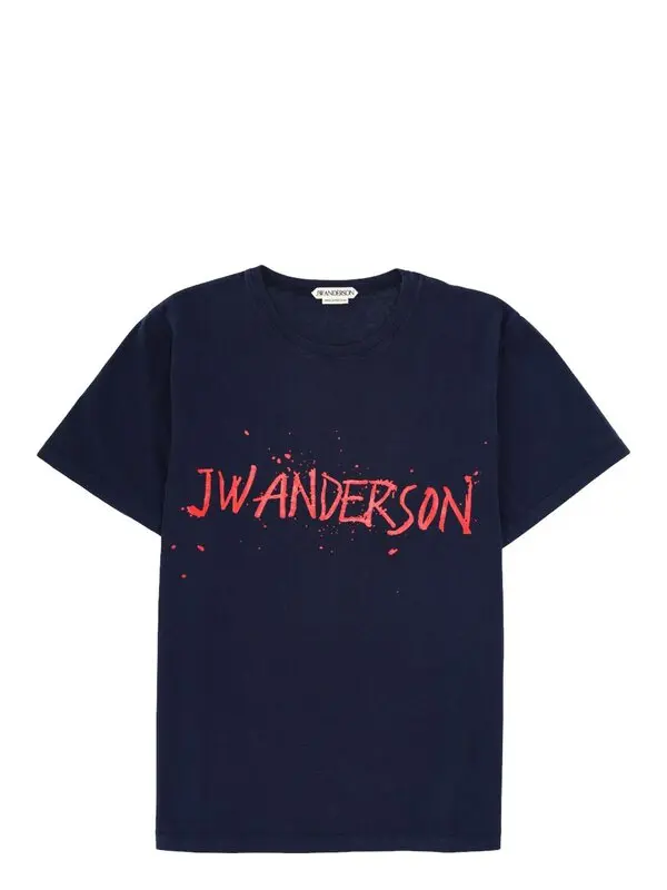 JW Anderson T Shirt With Logo - Blue