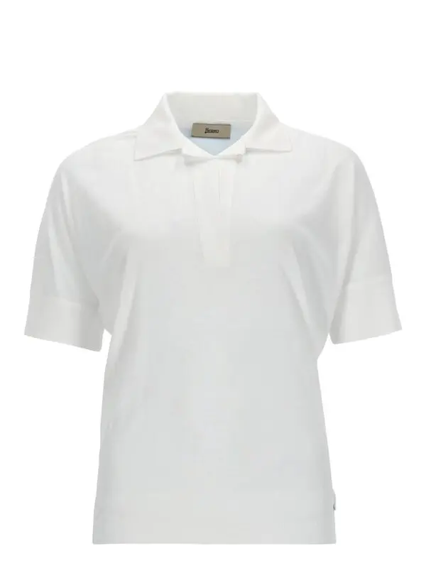 Herno Cotton-blend Polo Shirt - White