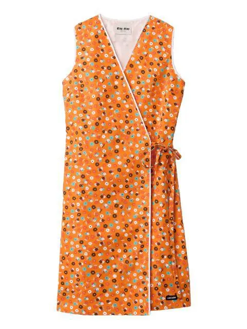 Miu Miu Abiti Dress - Arancio+rosso