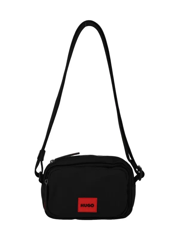 Hugo Logo Shoulder Bag - Black