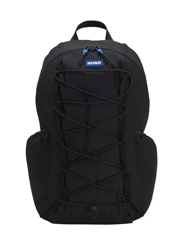 Hugo Backpack With Logo Patch - Black